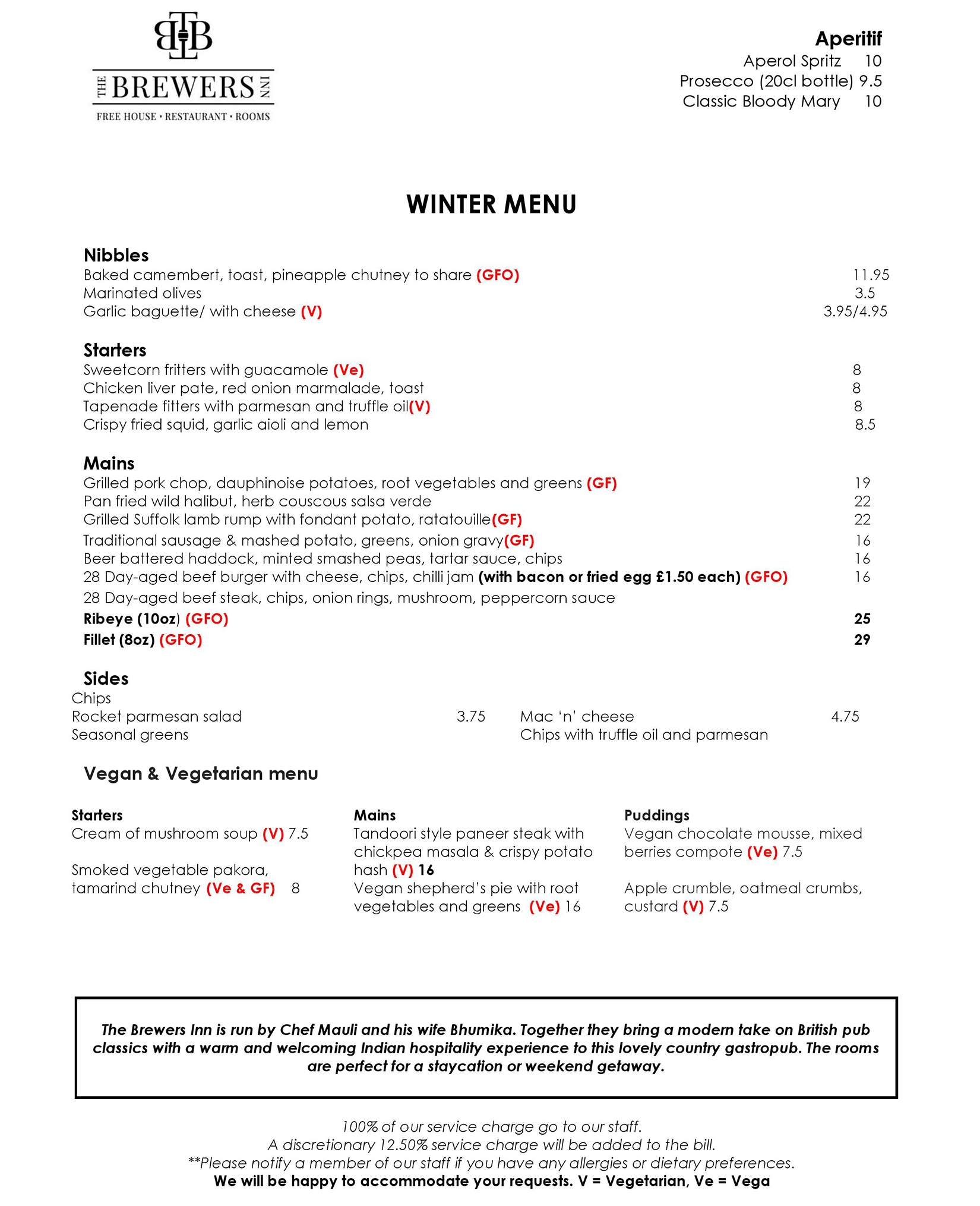 The Brewers Inn | Welcome To Our Restaurants in Cambridge